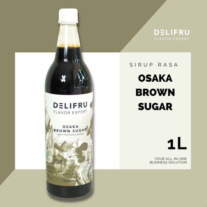 Osaka Brown Sugar Syrup Delifru 1 Liter - Sirup Gula Merah Premium ...