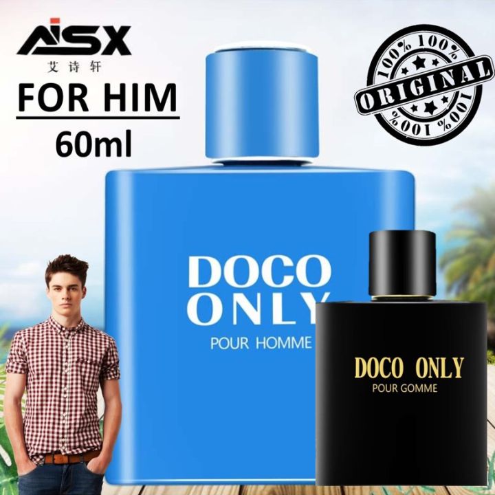 [100% ORIGINAL] ASX 60ml Blue & Black Men Perfume Eau De Cologne Doco ...