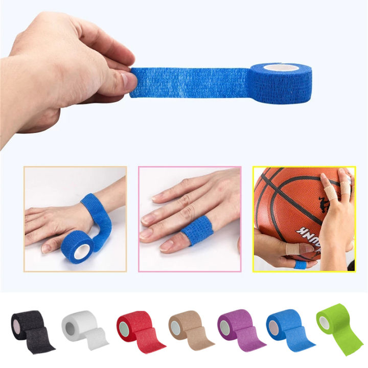 4.5CM x 5M Self-adhesive Sport Bandage Elastic Wrap First Aid Kits ...