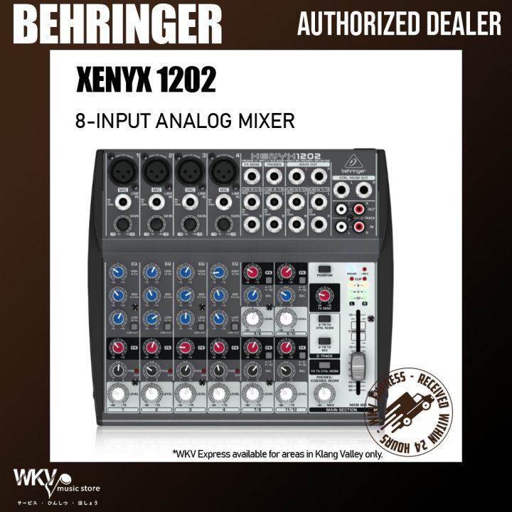 Behringer Xenyx-1202 8Channel Analog Mixer (XENYX1202/ 1202) | Lazada