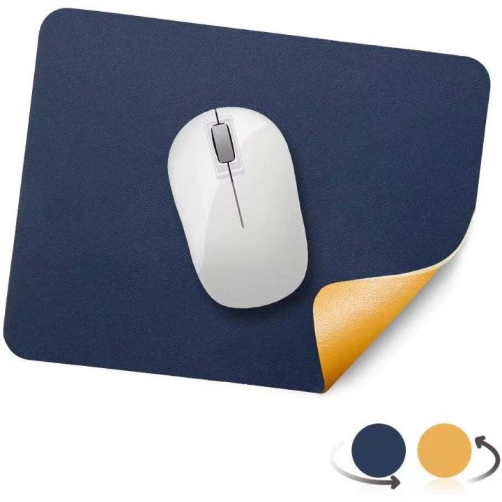 Two Color PU Leather High Quality Waterproof Leather Mouse Pad Laptop ...