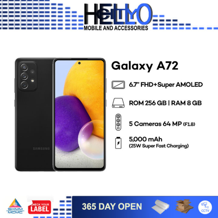 Samsung Galaxy A72 LTE (A725) (Black, Blue, Violet) - 8GB RAM - 256GB ...