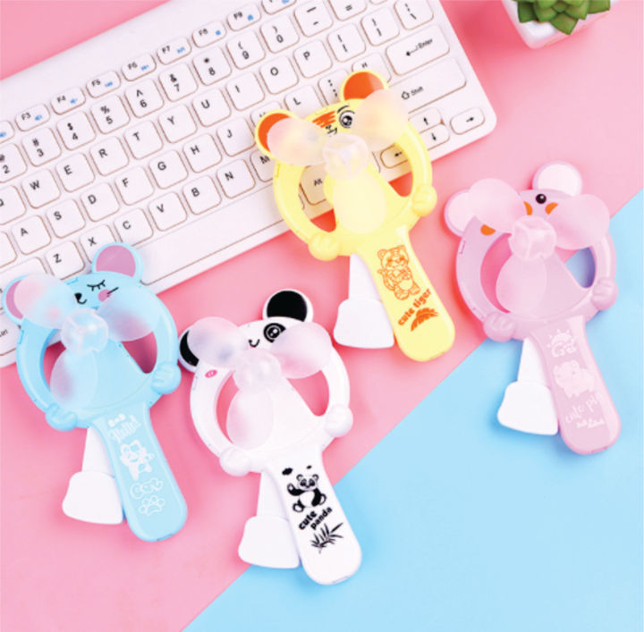 [Ready Stock] Folding Mini Fan/ Hand Press Fan | Lazada