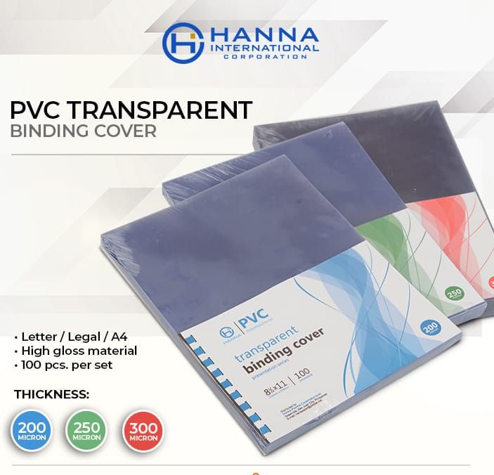 PVC TRANSPARENT BINDING COVER 300microns (A4 size) | Lazada PH