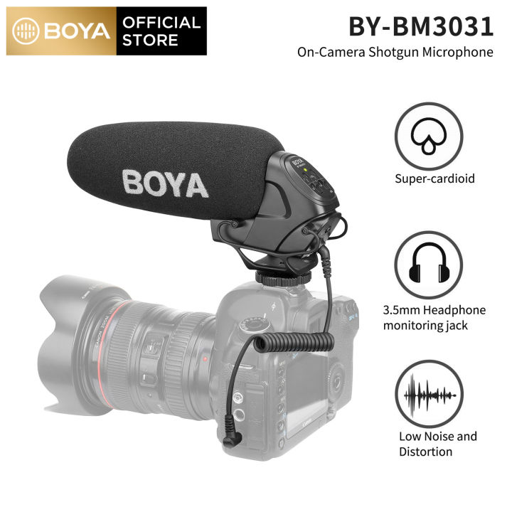 BOYA BY-BM3031 & BY-BM3032 & BY-BM3051S On Camera Condenser Microphone ...