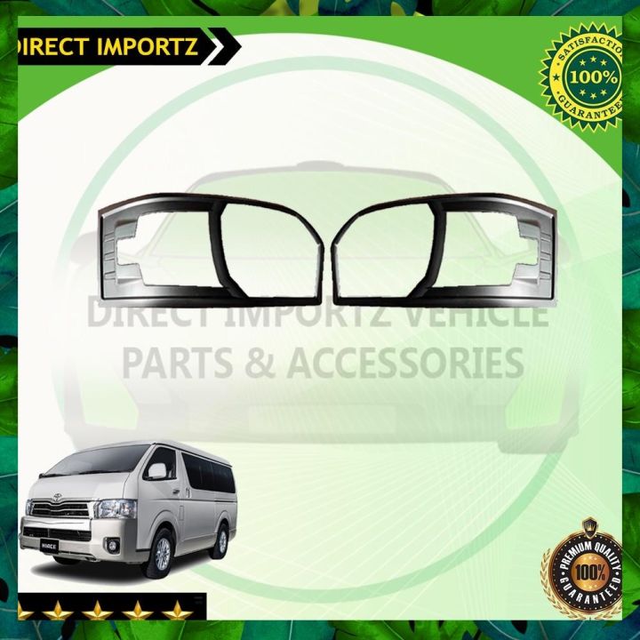 Toyota Hiace GL Grandia 2016 to 2018 Headlight cover matte black V1 ...
