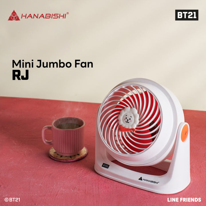 Hanabishi BT21 Special Edition Mini Jumbo Fan HMJF7-BT21(RJ) | Lazada PH