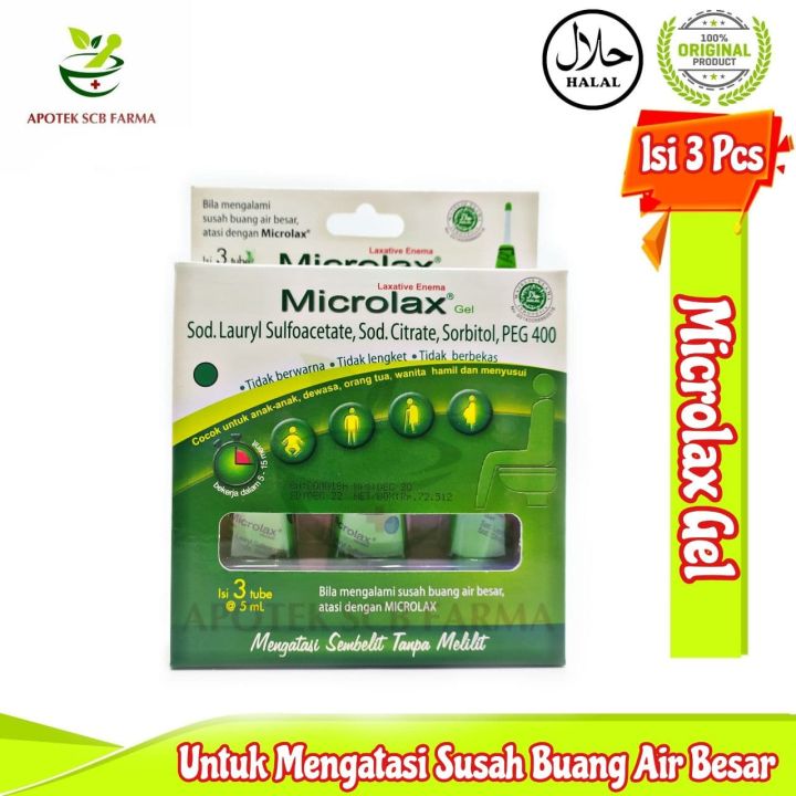 Microlax Isi 3 Tube - Untuk mengatasi sembelit atau konstipasi | Lazada ...