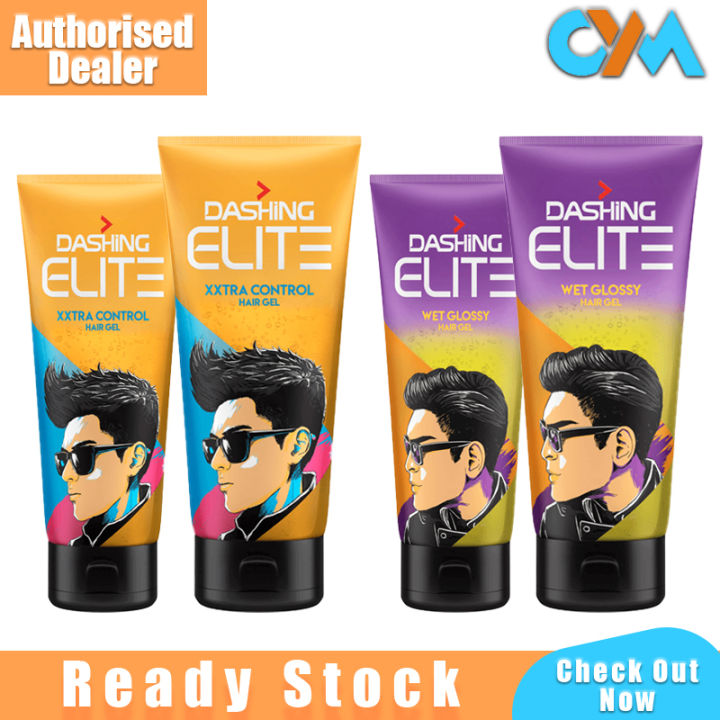 Dashing Elite Hair Gel Wet Glossy / Xxtra Control 120g /180g Extra 20% ...