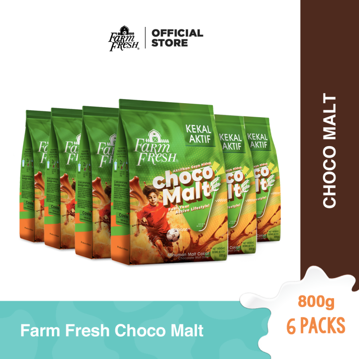 Farm Fresh Choco Malt Powder 800g x 6 Pack | Lazada