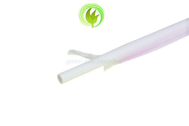 6mm Paper Straw with Wrapper [White] 100 pieces | Eco Straw | Lazada