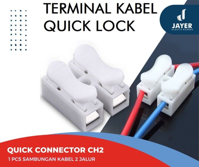 sambungan kabel Quick connector cable 2 pin terminal Sambungan kabel ...