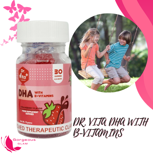 Dr Vita Dha kids with B-vitamins for Brain Development Supports Normal Cognitive 30 gummies ...