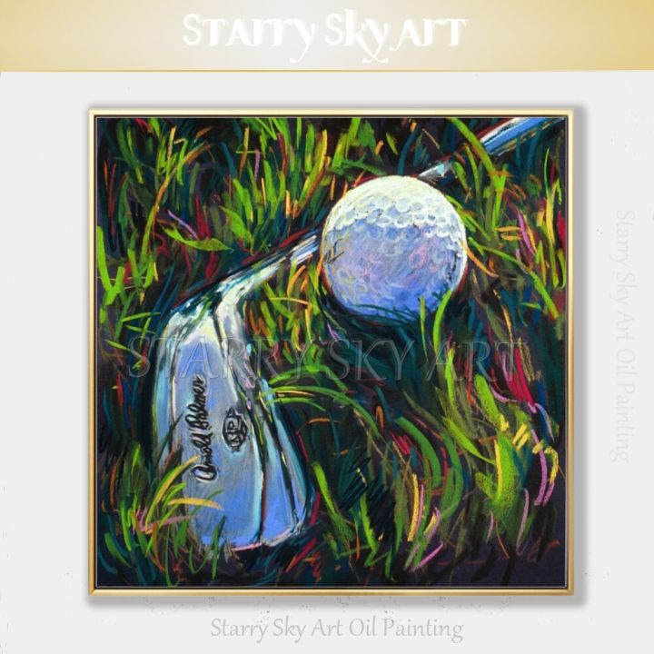 Ultra High Quality Abstract Golf Oil Painting on Canvas Perfect for ...