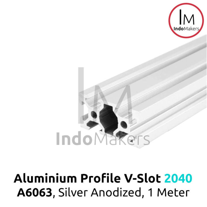 Aluminium Profile / Extrusion A6063 V Slot 2040 Linear Rail Silver ...