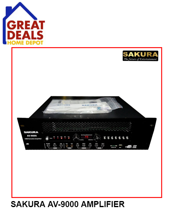 GREAT DEALS SAKURA AV-9000 KARAOKE AMPLIFIER | Lazada PH