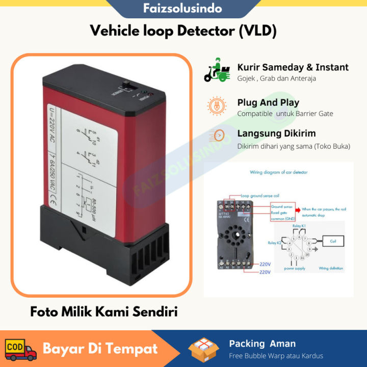 VLD Merah Vehicle Loop Detector Sensor Parkir | Lazada Indonesia