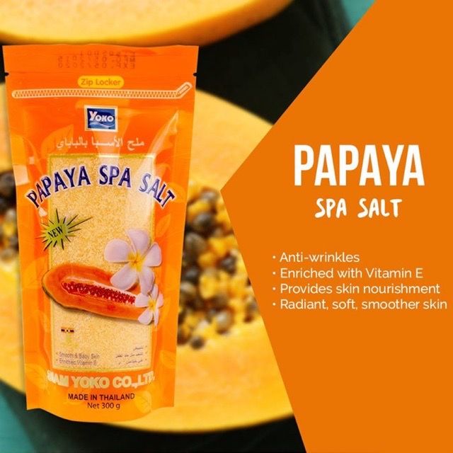 Yoko Spa Salt Papaya Body Scrub skincare (300g) | Lazada PH