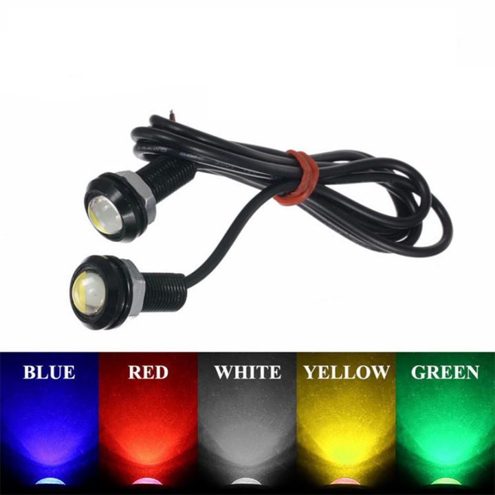 1pcs 18MM 9W Car Motorcycle LED Eagle Eye Light Car Fog DRL Day time ...