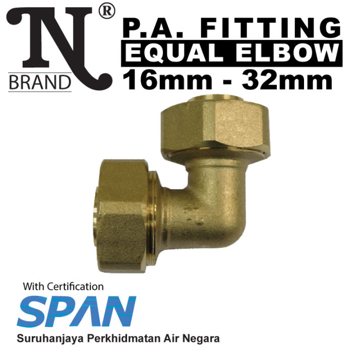 PA Pipe Fitting P.A. Brass Elbow - N Brand [ORI] | Lazada