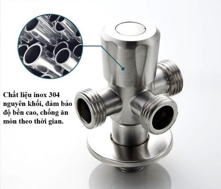 Van chia nước Richtree có khóa tổng ON/OFF, thiết kế giúp chia đường ...