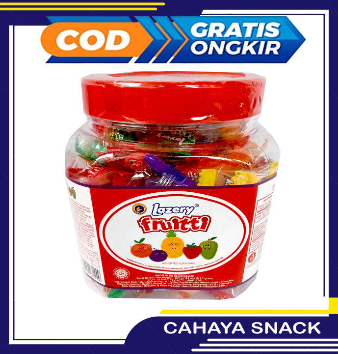 PERMEN LAZERY FRUITTI ANEKA RASA BUAH (Anggur,Strawbery,Jeruk,Mangga ...