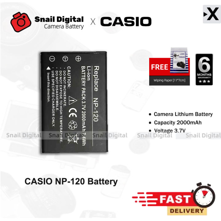 CASIO NP-120 Camera Battery for NP-120 camera battery | Lazada Singapore