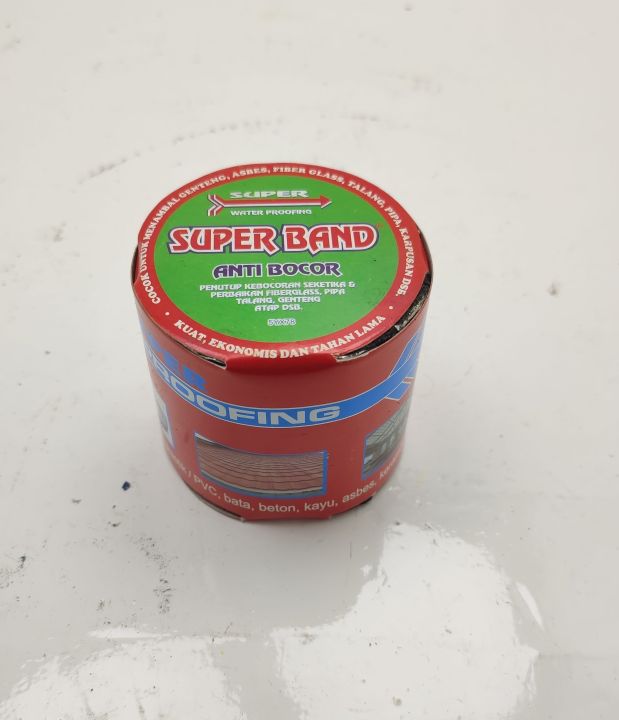 Lakban Aspal Superband Anti Bocor 1 Meter / Penambal Bocor Seng Genteng ...