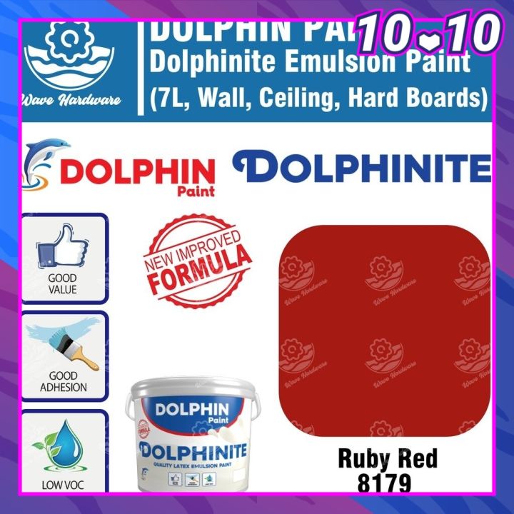 DOLPHIN PAINT DOLPHINITE Quality Latex Emulsion Paint / Matt Finish ...