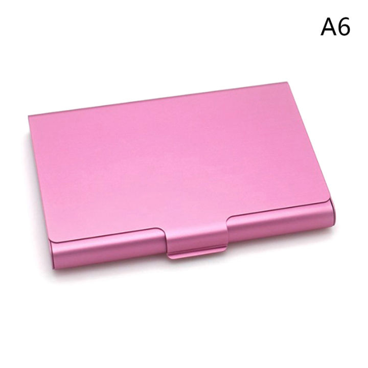 Potey Creative Business Card Case Aluminum Alloy Card Holder Metal Box ...