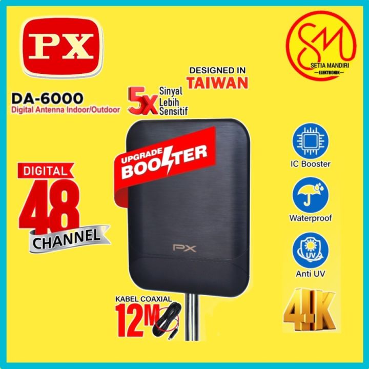 PX ANTENA TV DA-6000 DA6000 DA 6000 DIGITAL INDOOR OUTDOOR ANTENNA ...