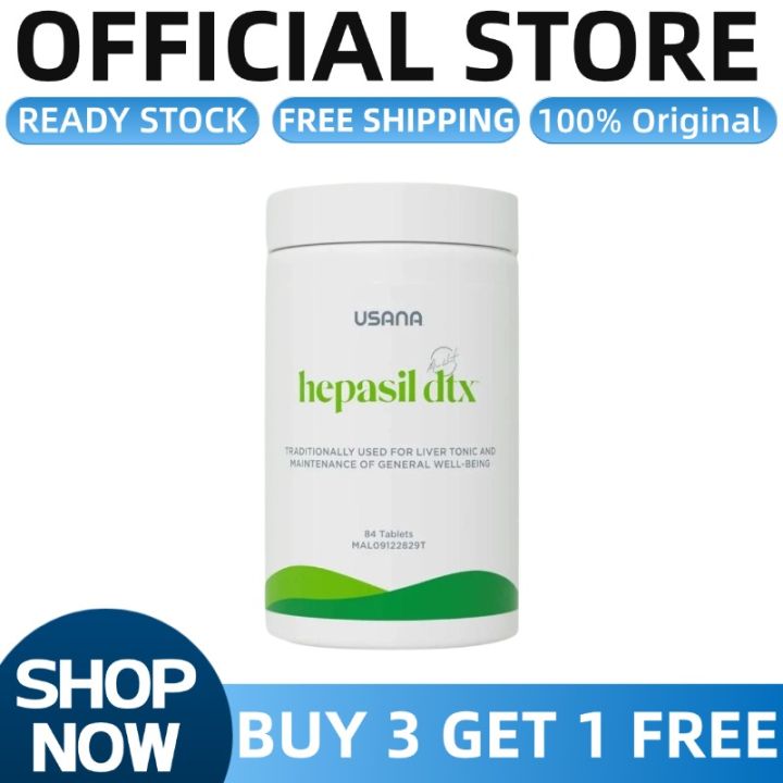 【Buy 3 get 1 free】USANA Hepasil DTX 84 Tablets Detox Liver Support Milk ...