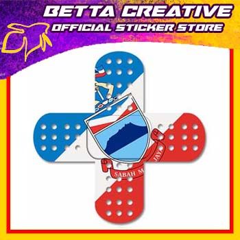 Bumper Sticker - Plaster Sabah Silang Flag [ Betta Creative ] | Lazada