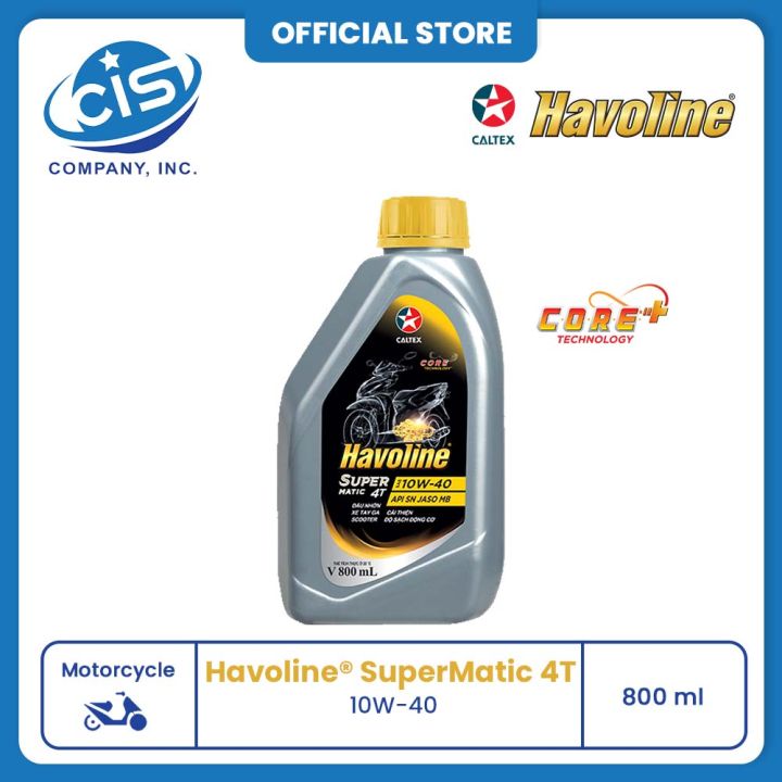 Havoline® SuperMatic 4T SAE 10W-40 800 ml | Lazada PH