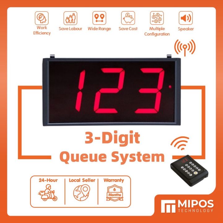 Wireless Queue Calling System/3-Digit/QMS Queue/Ding Dong OR English ... Wireless Queue Calling System/3-Digit/QMS Queue/Ding Dong OR English ...