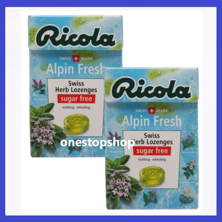 Ricola Sugar Free Swiss Herb Lozenges Alpin Fresh Flavor 40g | Lazada PH