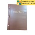 HARD BOUND Clear Book and REFILLABLE clear refills Screw-type High ...