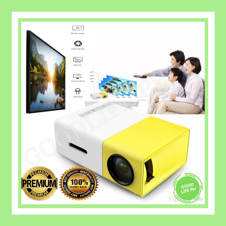 Portable LCD Mini Projector (LED Projector for Home Cinema Theater ...