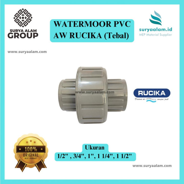 WATER MUR AW PVC 1/2" RUCIKA/ WATERMOOR 1/2 INCH / UNION THREAD 1 ...