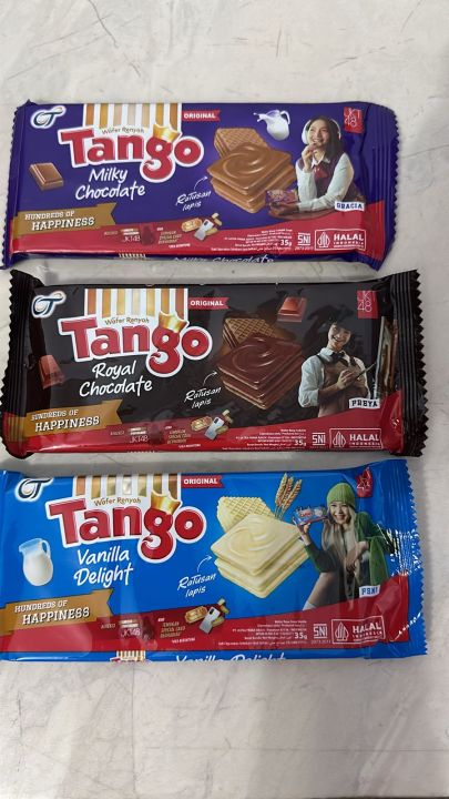 Wafer TANGO X JKT48 Bite Size 35gr (harga 1pack isi 10pax) 3 Varian ...