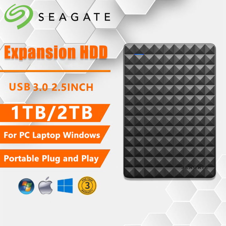 Seagate Expansion 1TB 2TB Hard Drive External Storage HDD Enclosure USB ...