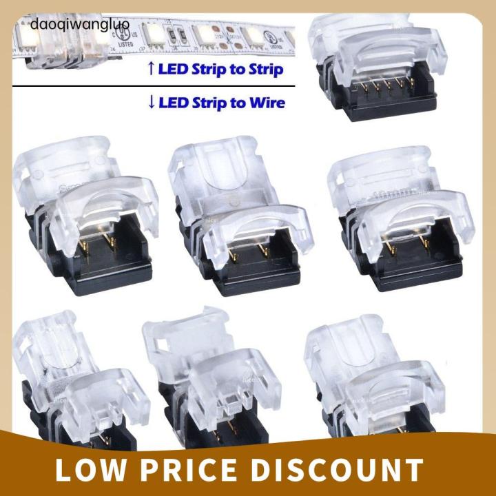 DAOQIWANGLUO 2pin 3pin LED Strip to Wire Terminal Splice Connectors ...