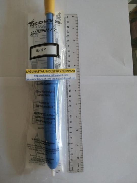 The Original Deluxe SOLDAPULLT EDSYN DS017 Desoldering Pump (Blue) made ...