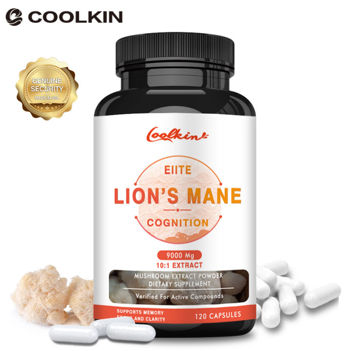 LION'S MANE - Brain Nootropics - 9000 mg 10:1 Extract - Supports Brain ...