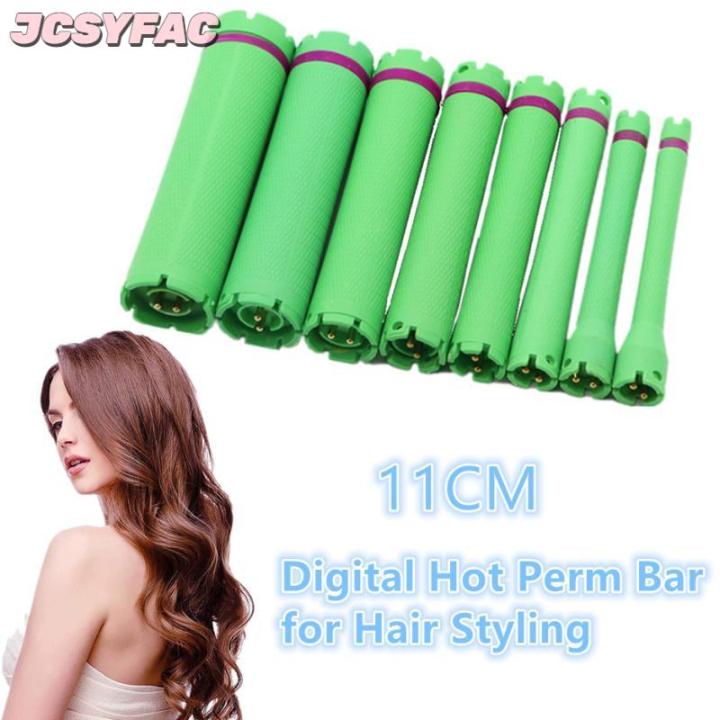JCSYFAC 110mm 24V Digital Hair Hot Perm Rods Electric Heated Curlers ...