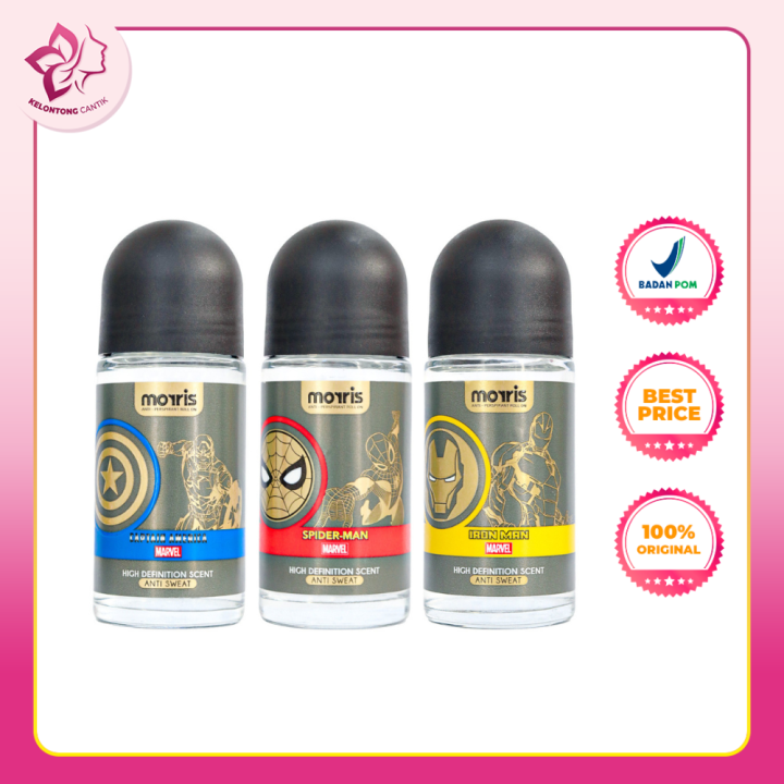 MORRIS Marvel Edition Deodorant Roll On 50ml Series- Kelontong Cantik ...