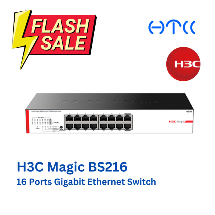H3C Magic BS216 16Ports Gigabit Ethernet Switch | Lazada.co.th
