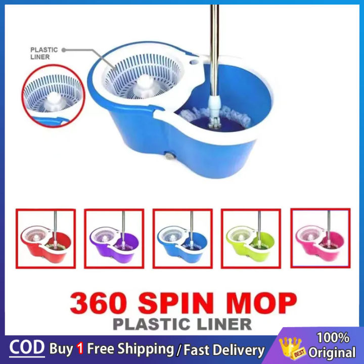 Magic Mop for floor 360° Rotating map cleaning with spinner mop with ...