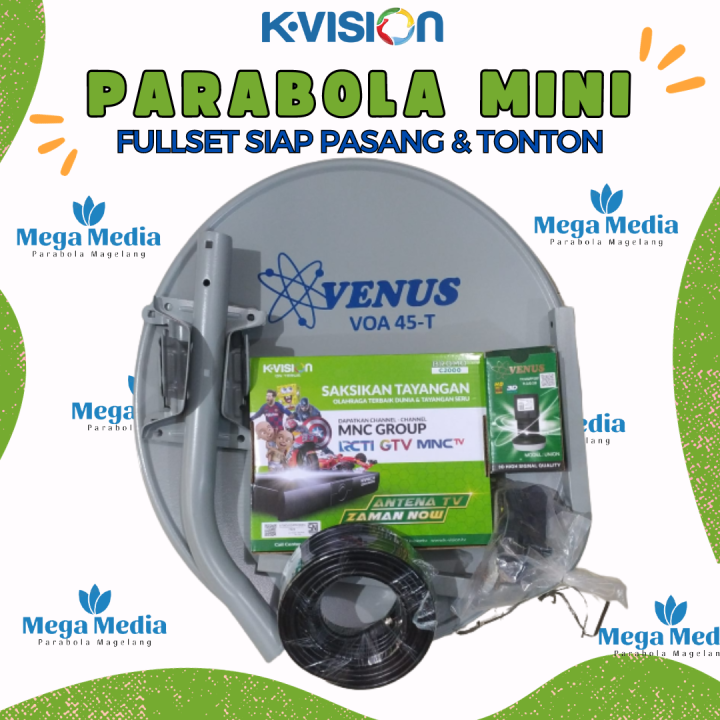 Paket Parabola Mini K-Vision Channel Lengkap MNC Grup | Lazada Indonesia