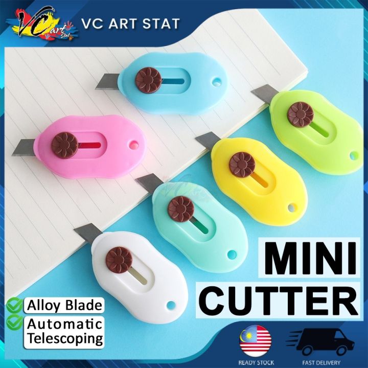 VC Art Mini Paper Cutter Utility Knife 7x3.4cm Kawaii Stationery Alat ...